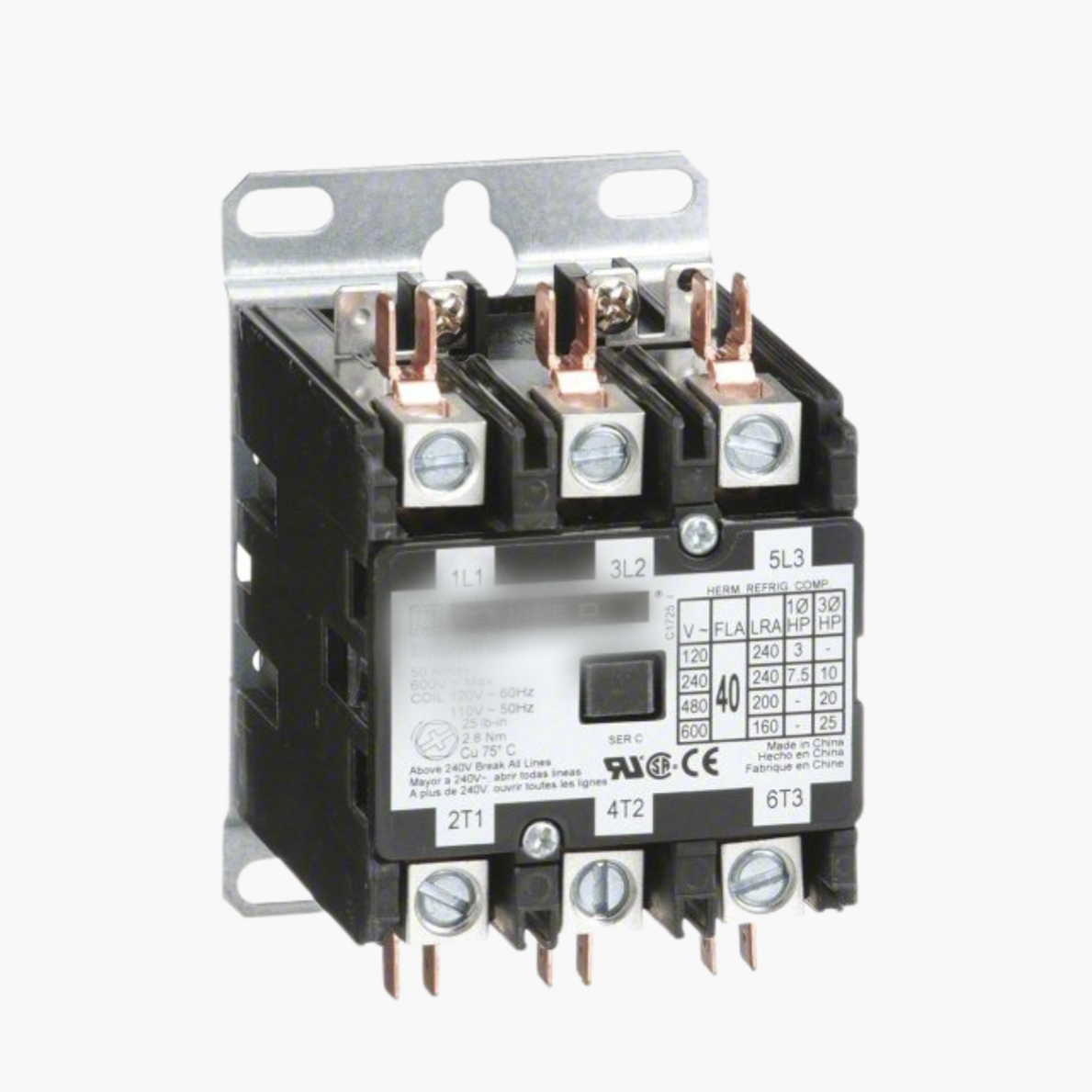 2013716 | Contactor, 3 Pole, 16 Amp, 120VAC Coil — EZ Industrial Equipment