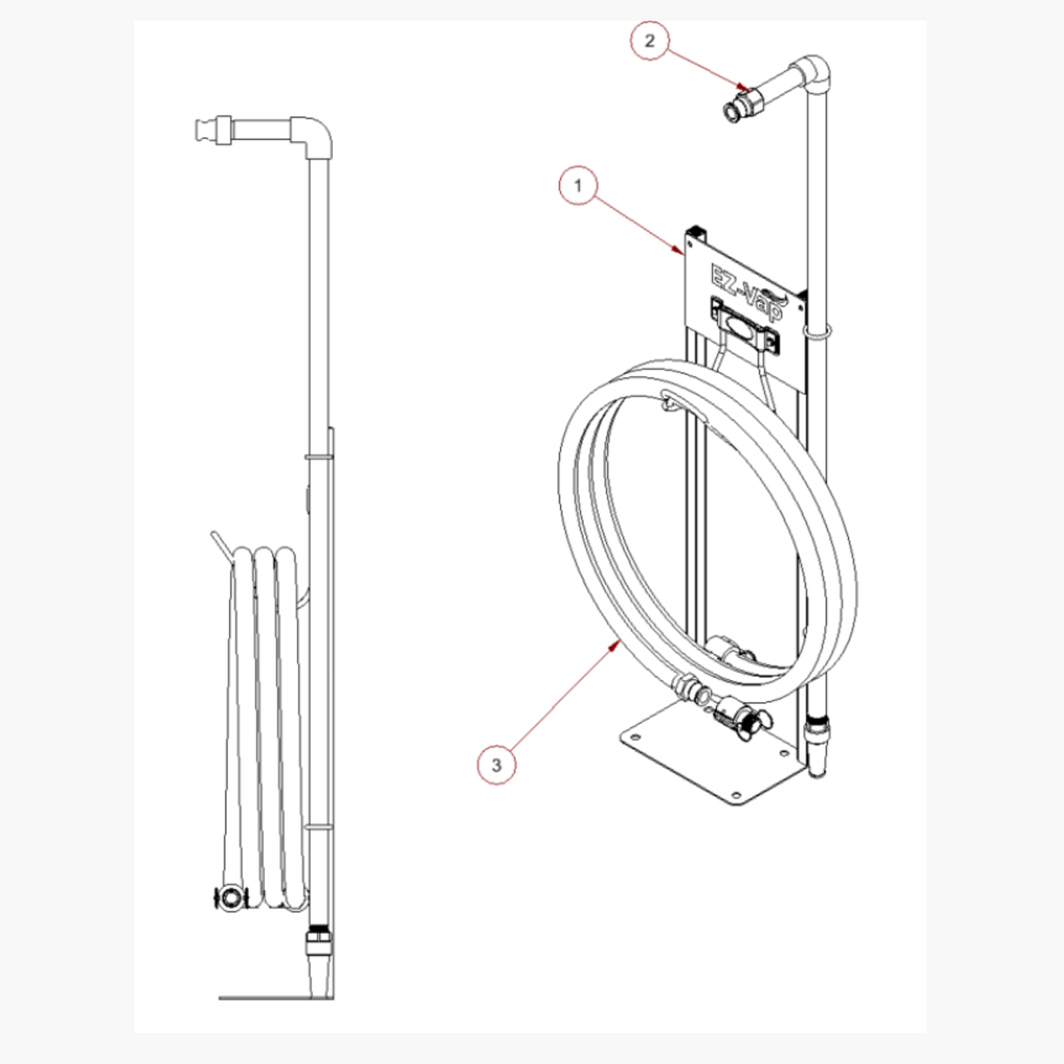 3011423 | Suction Hose & Wand Assembly | EZ-Vap — EZ Industrial Equipment
